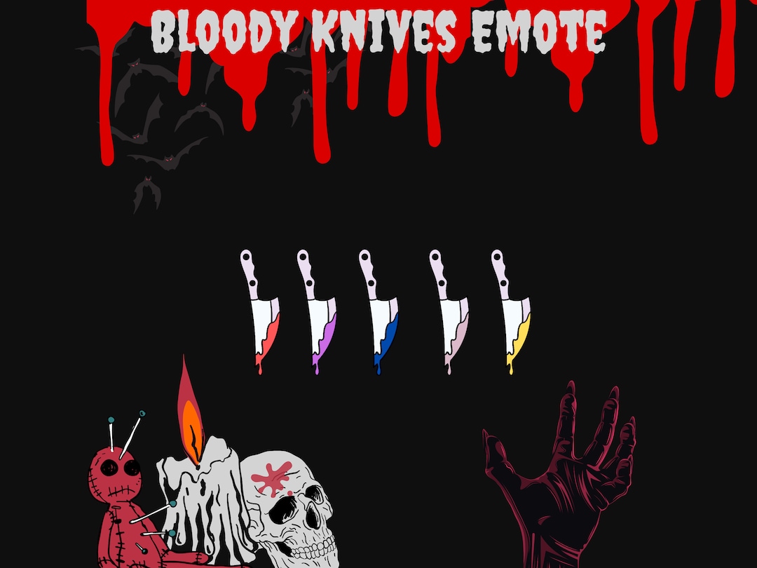 Slice and Dice in Style: Get the Best Bloody Knives Twitch Emote Now ...