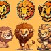 Cute Lion Cub Emote Collection Twitch & Discord | Channel Points ...