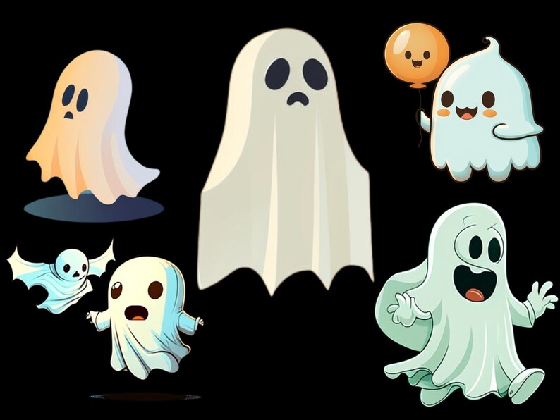 Chibi Ghost Emotes Twitch, Discord, Channel Point Streamer, Emoji ...