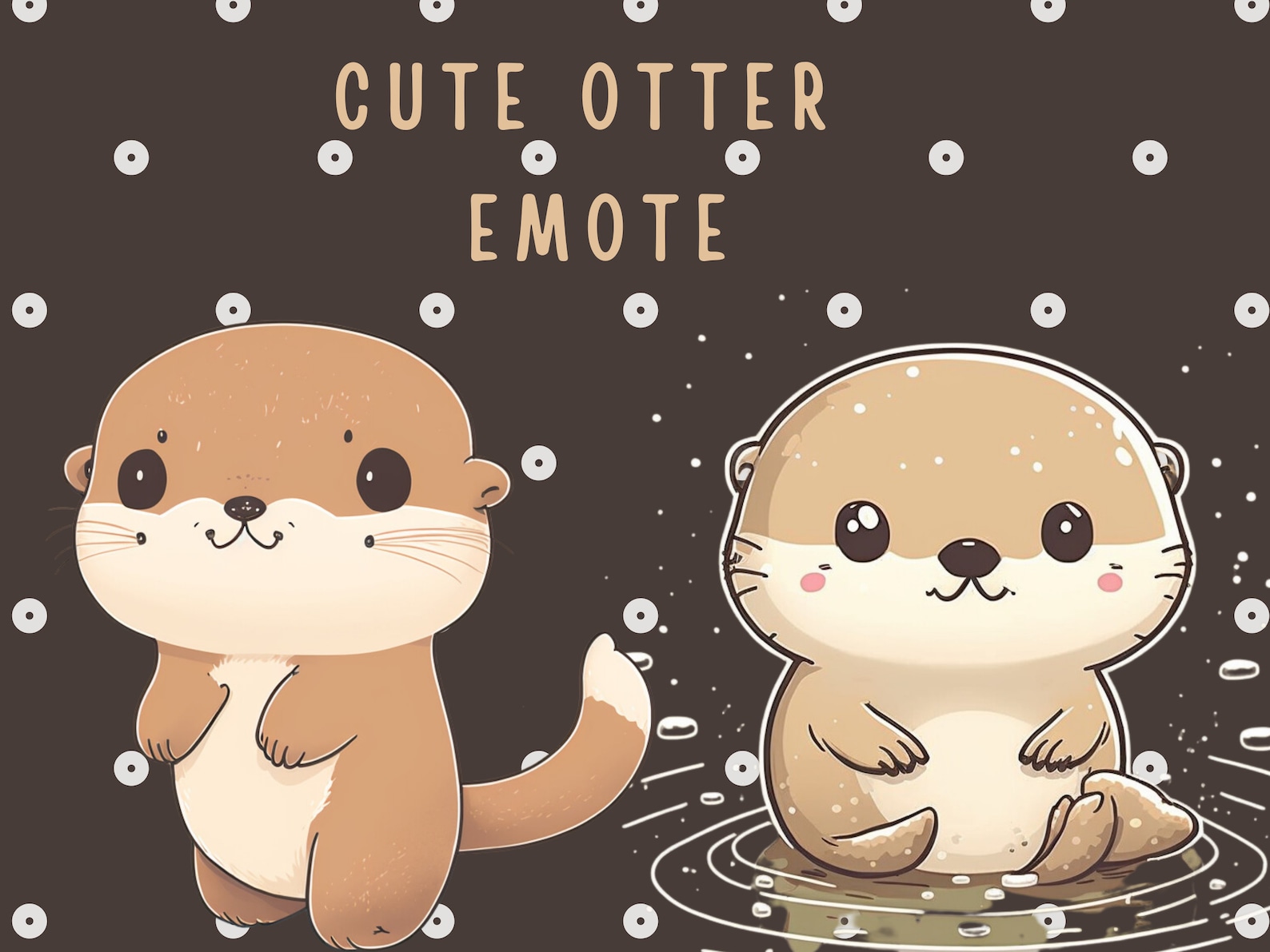 Cute Otter Twitch Emotes | Discord Emotes | Youtube Emotes | Facebook ...