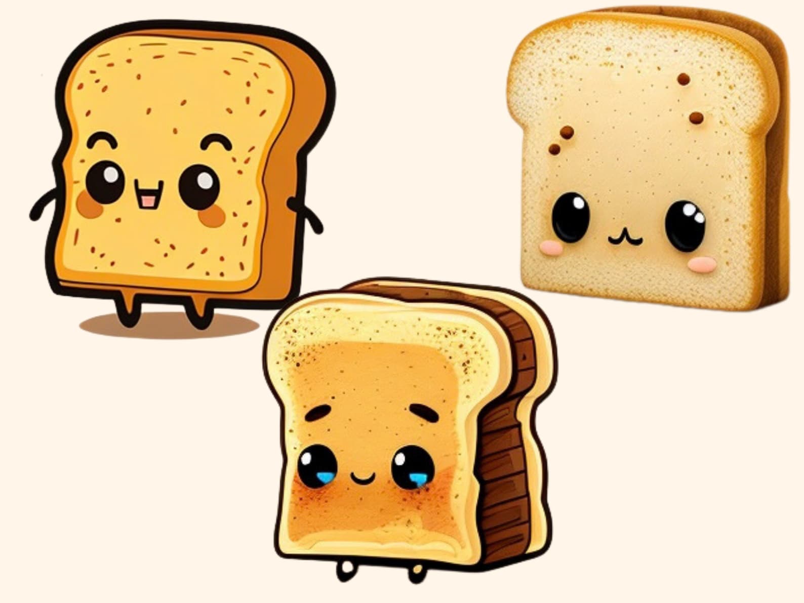 Cute Toast Twitch Emotes | Discord Emotes | Youtube Emotes | Facebook ...
