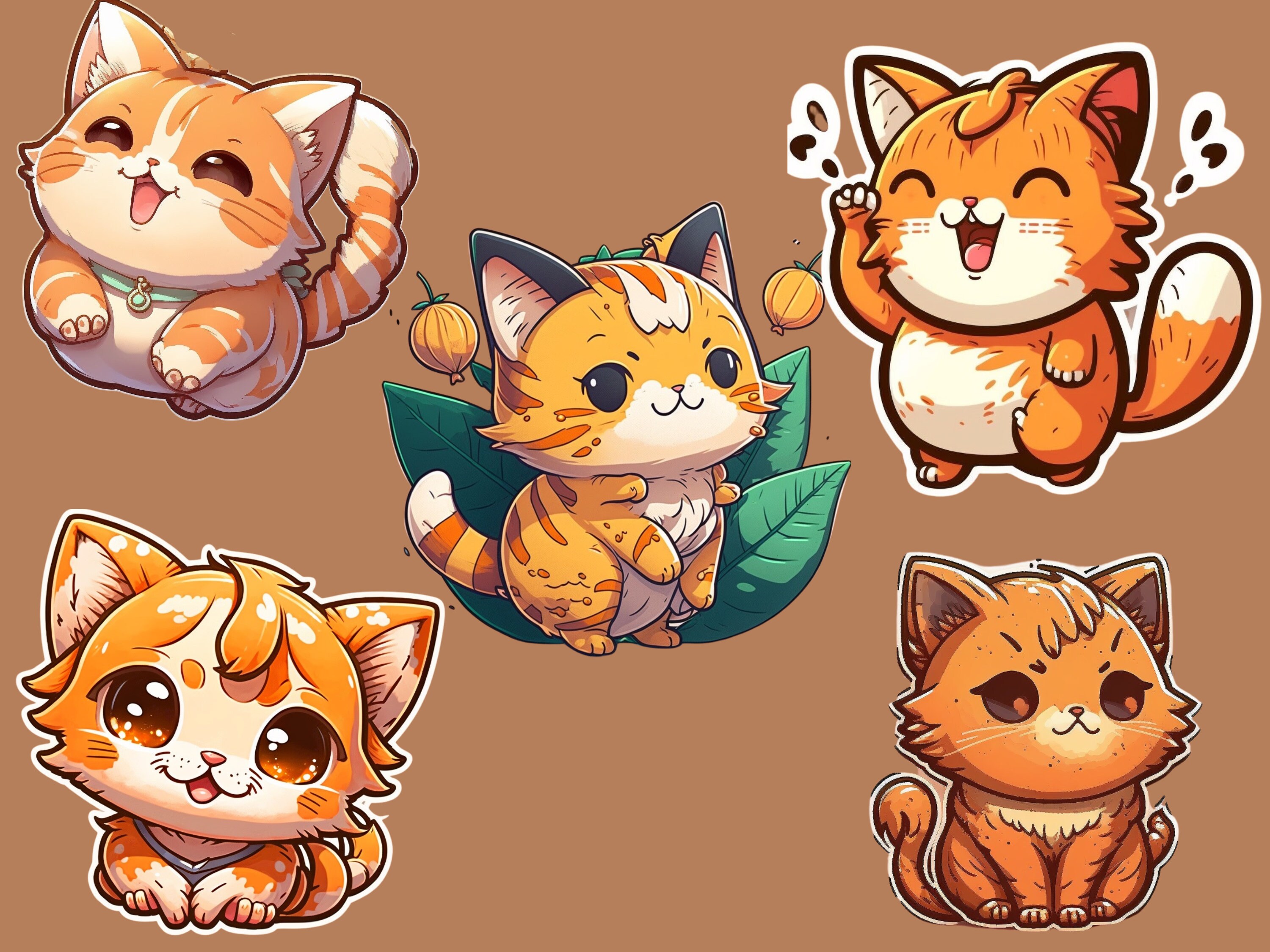 Chibi Cute Cat Emote Collection Twitch & Discord | Channel Points ...