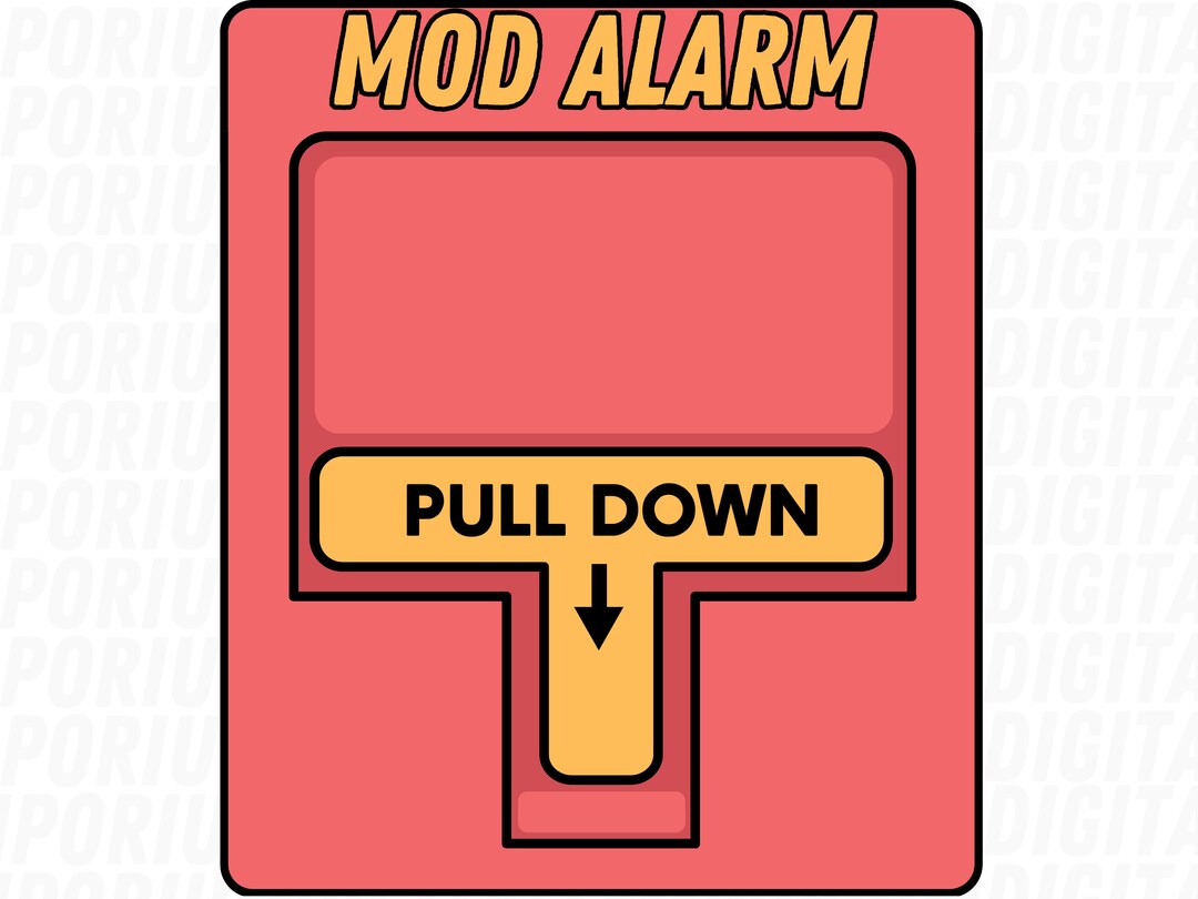 Mod Alarm Twitch Emote, Mod Emote, Meme Emote, Fire Alarm Emote, Funny ...