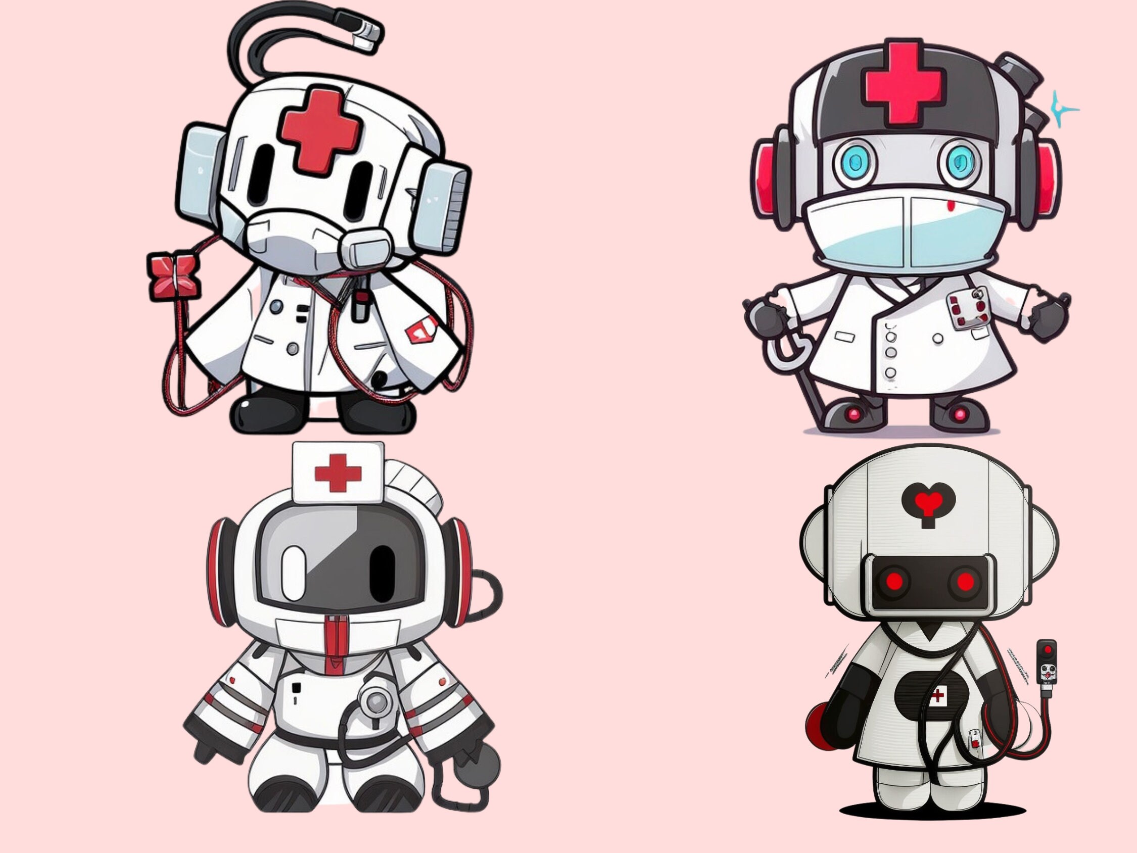 Cute Robo Doctor Emotes Twitch, Discord, Channel Point, Streamer, Emoji ...