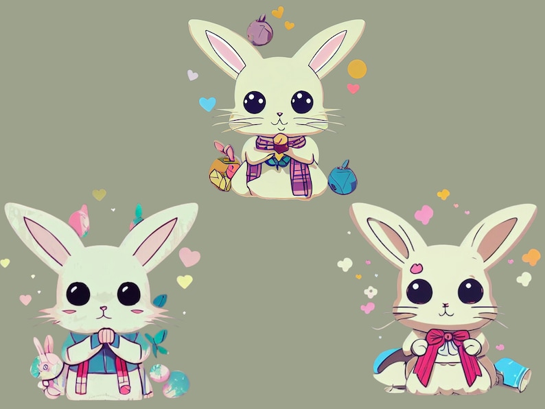 Easter Bunny Twitch Emotes | Discord Emotes | Youtube Emotes | Facebook ...