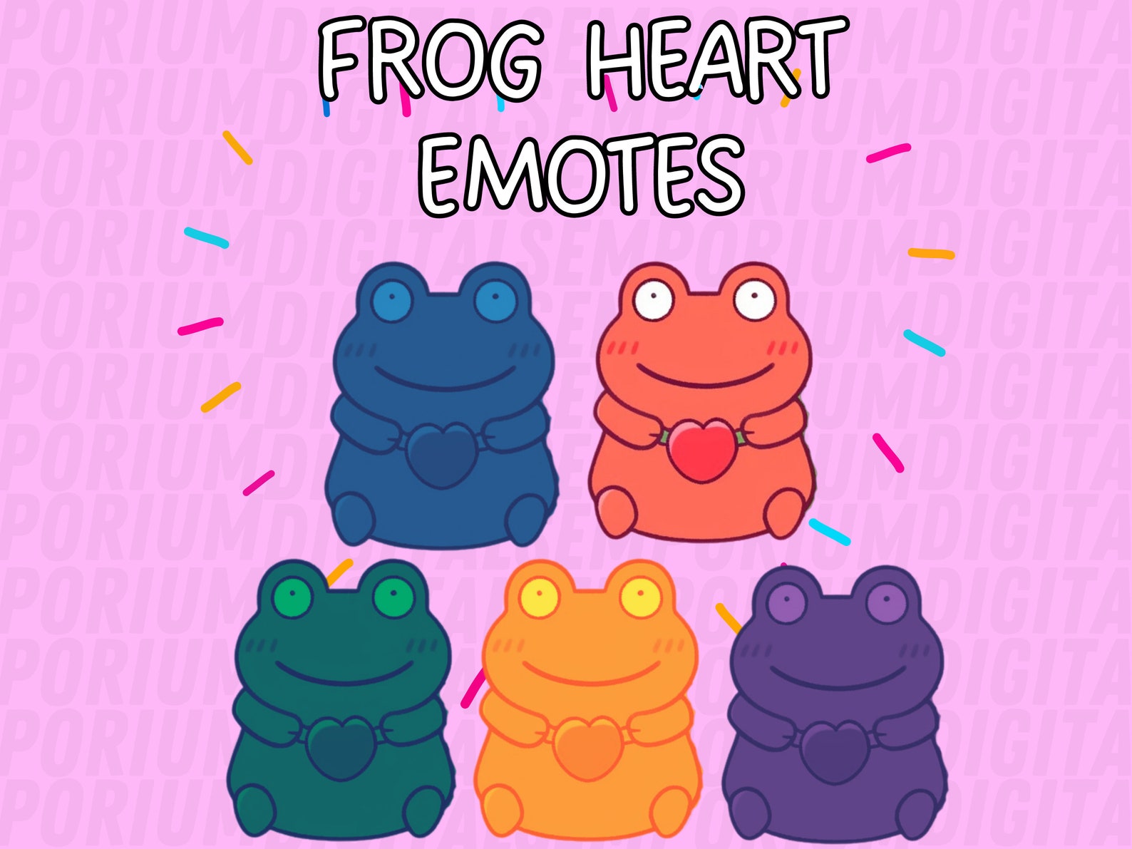 Frog Heart Emote, Frog Emote, Amphibian Emote, Hearts Emote, Love Emote ...
