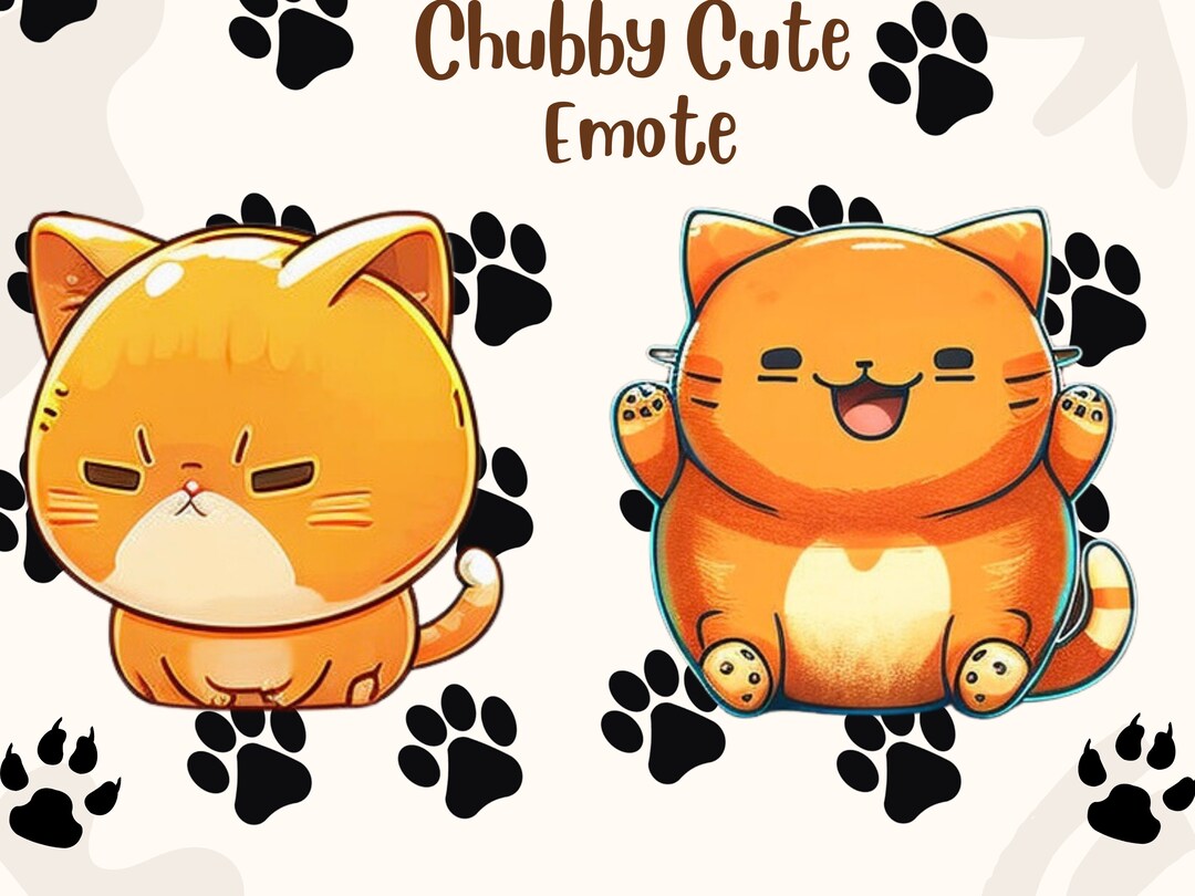 Cubby Cute Cat Twitch Emotes Twitch & Discord | Channel Points ...