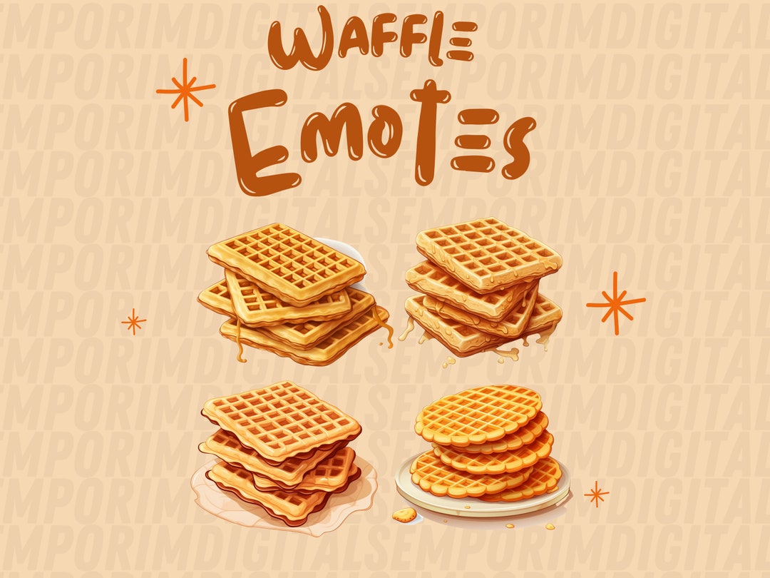 Waffle Emote, Sticky Waffle Emote, Food Lover Emote, Sweet Tooth Emote ...