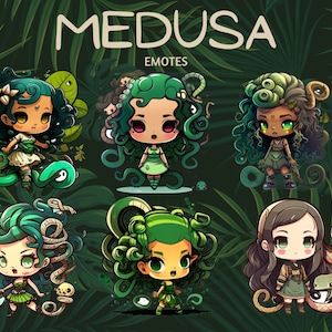 Medusa Emote Collection Twitch & Discord | Channel Points | Streamer ...