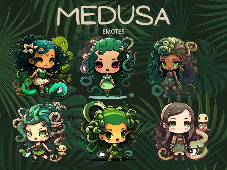 Medusa Emote Collection Twitch & Discord | Channel Points | Streamer ...