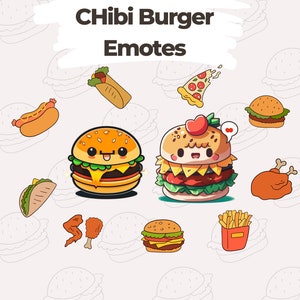 Chibi Burger Collection Twitch & Discord | Channel Points | Streamer ...