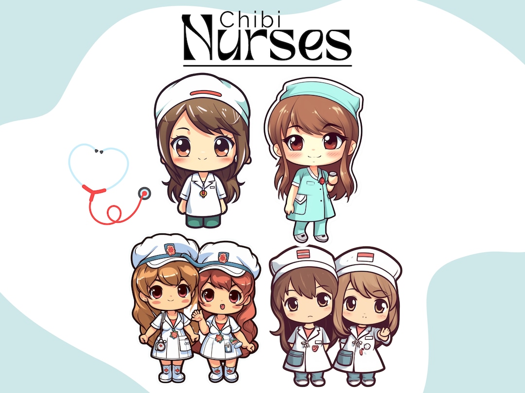 Cute Chibi Nurse Emotes Twitch, Discord, Channel Point, Streamer, Emoji ...