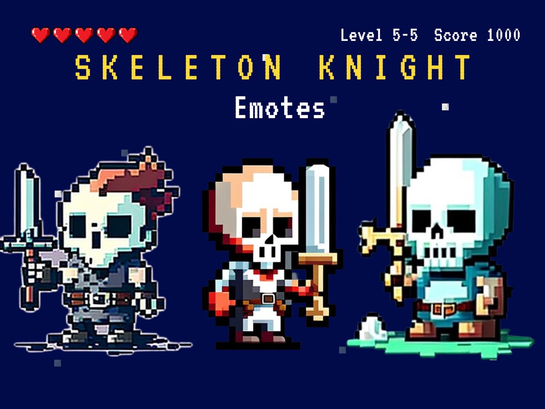 Pixel Skeleton Knight Twitch & Discord | Channel Points | Streamer ...