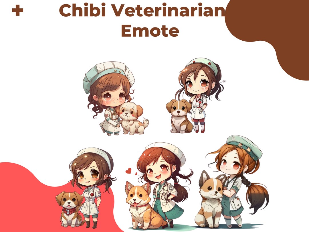 Cute Veterinarian Emote Collection Twitch & Discord | Channel Points ...