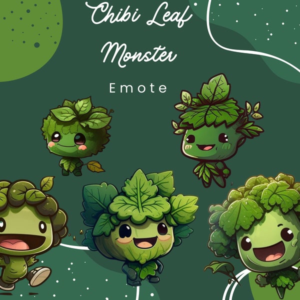 Chibi Cute Monster Emotes Twitch & Discord Channel Points Streamer ...