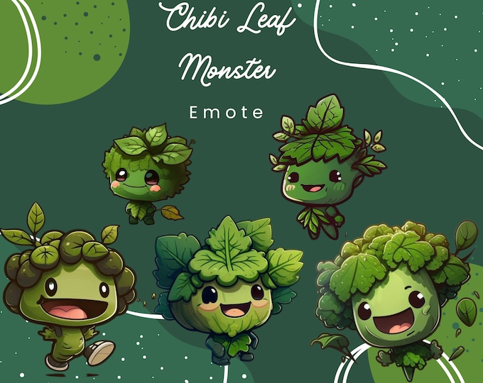 LEAF EMOTES, Twitch, Youtube, Discord, Fantasy Emotes, Emotes Bundle ...