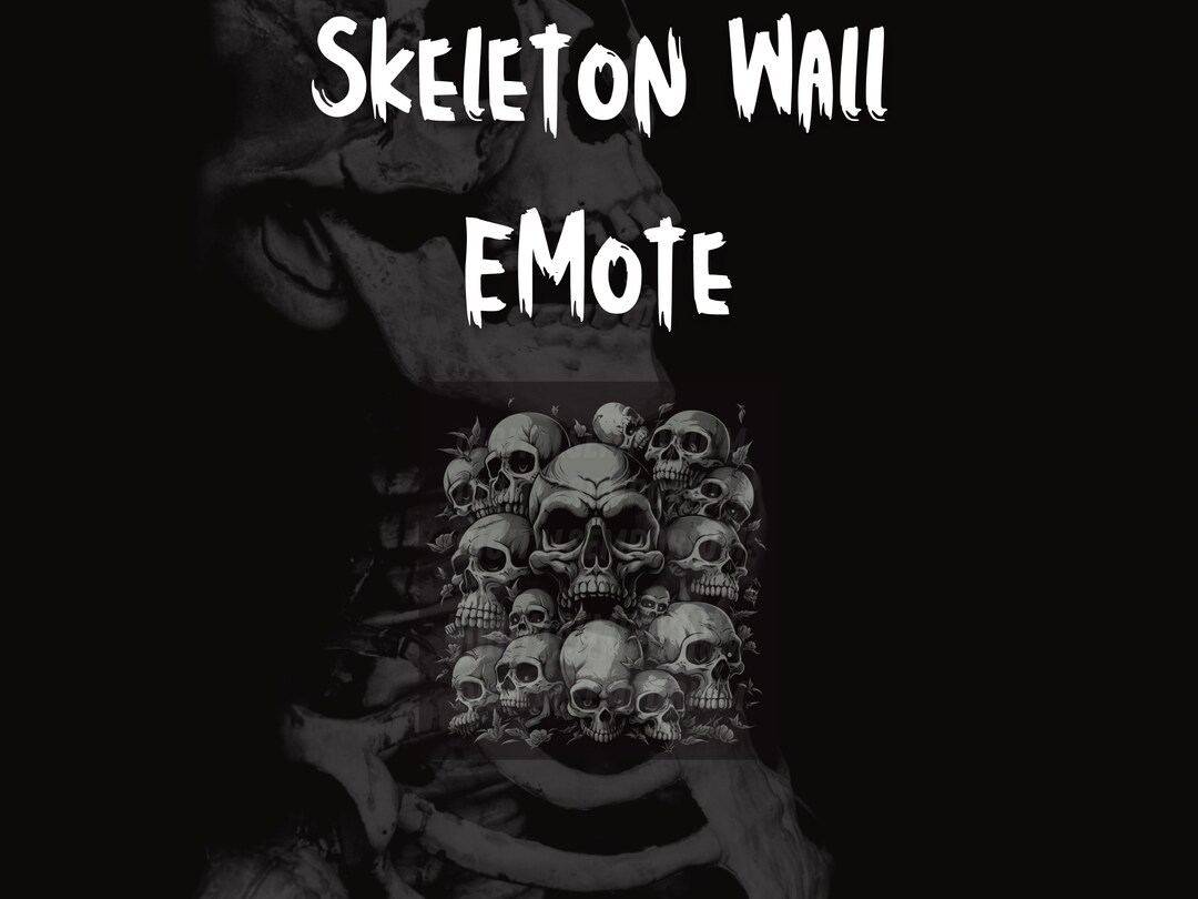 Skeleton Wall Emote Collection Twitch & Discord | Channel Points ...