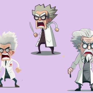 Angry Mad Scientist Emotes Twitch, Discord, Channel Point, Streamer ...