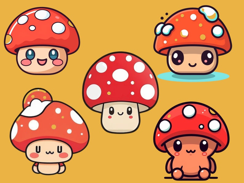 Chibi Pilz Emotes, Twitch, Discord, Kick, Luftschlange, Emoji, Stream ...