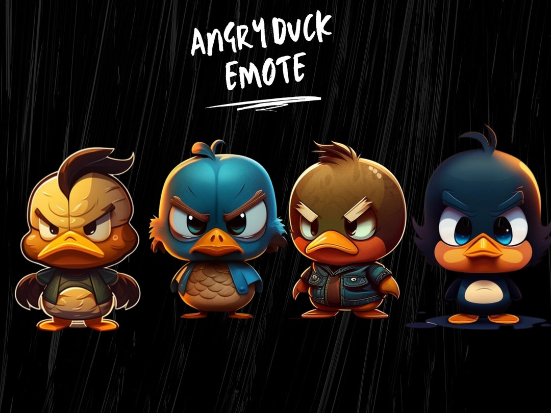 Angry Duck Emotes Twitch & Discord | Channel Points | Streamer | Emoji ...