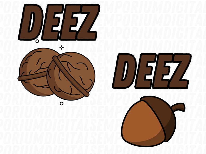 Deez Twitch Emote | Nutz Emote, Nutz Emote, Rizz Emote, Funny Emote ...