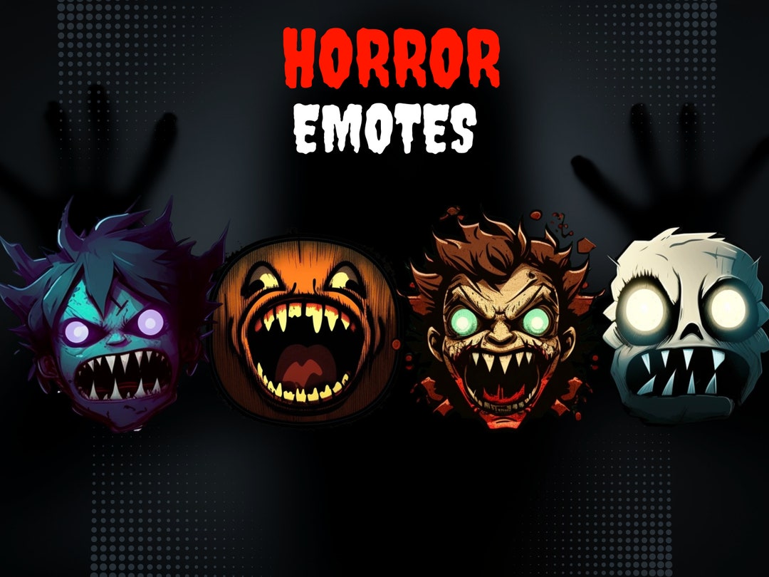 Horror Monster Emote Collection Twitch & Discord | Channel Points ...