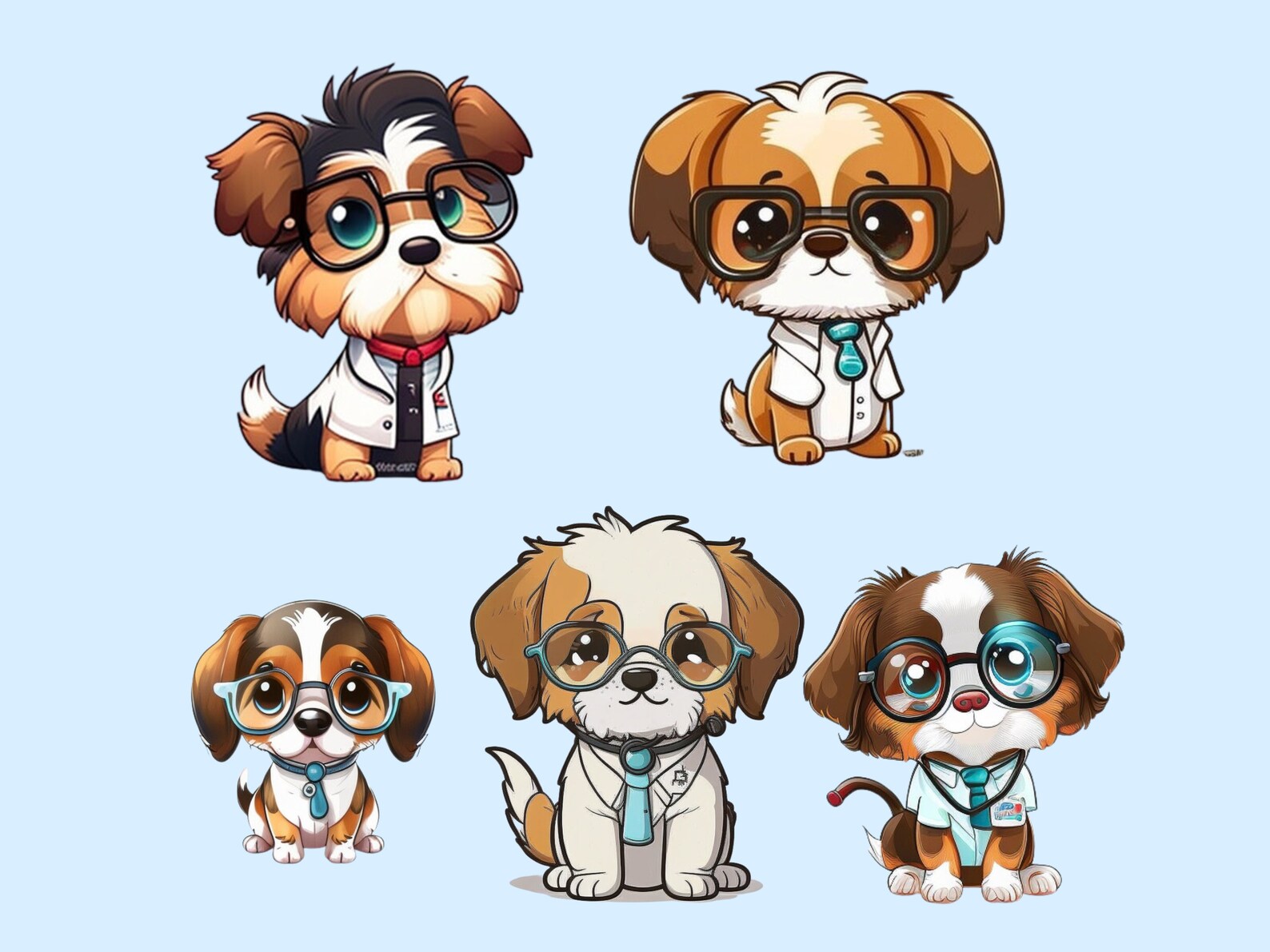Chibi Pup Doc Emotes Twitch, Discord, Channel Point, Streamer, Emoji ...