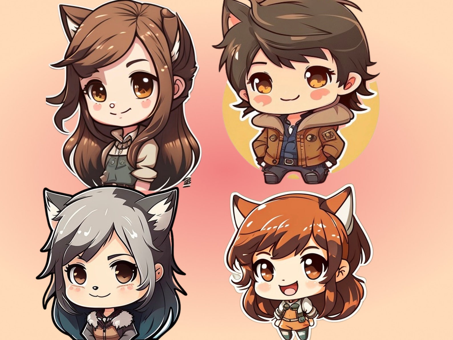 Cute Demi-human Emote Collection Twitch & Discord, Channel Points ...