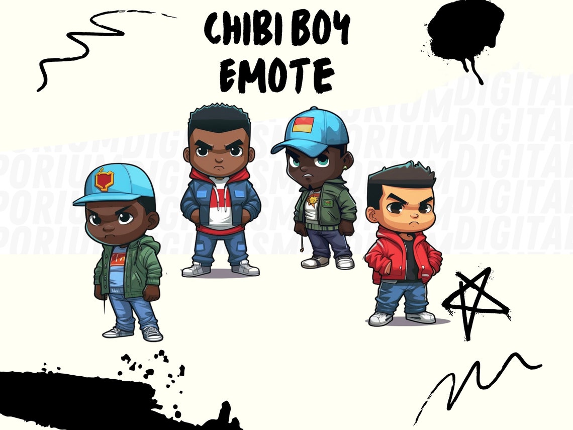 Chibi Boy Emote, Cool Kids Emote, Street Emote, Boys Will Be Boys Emote ...