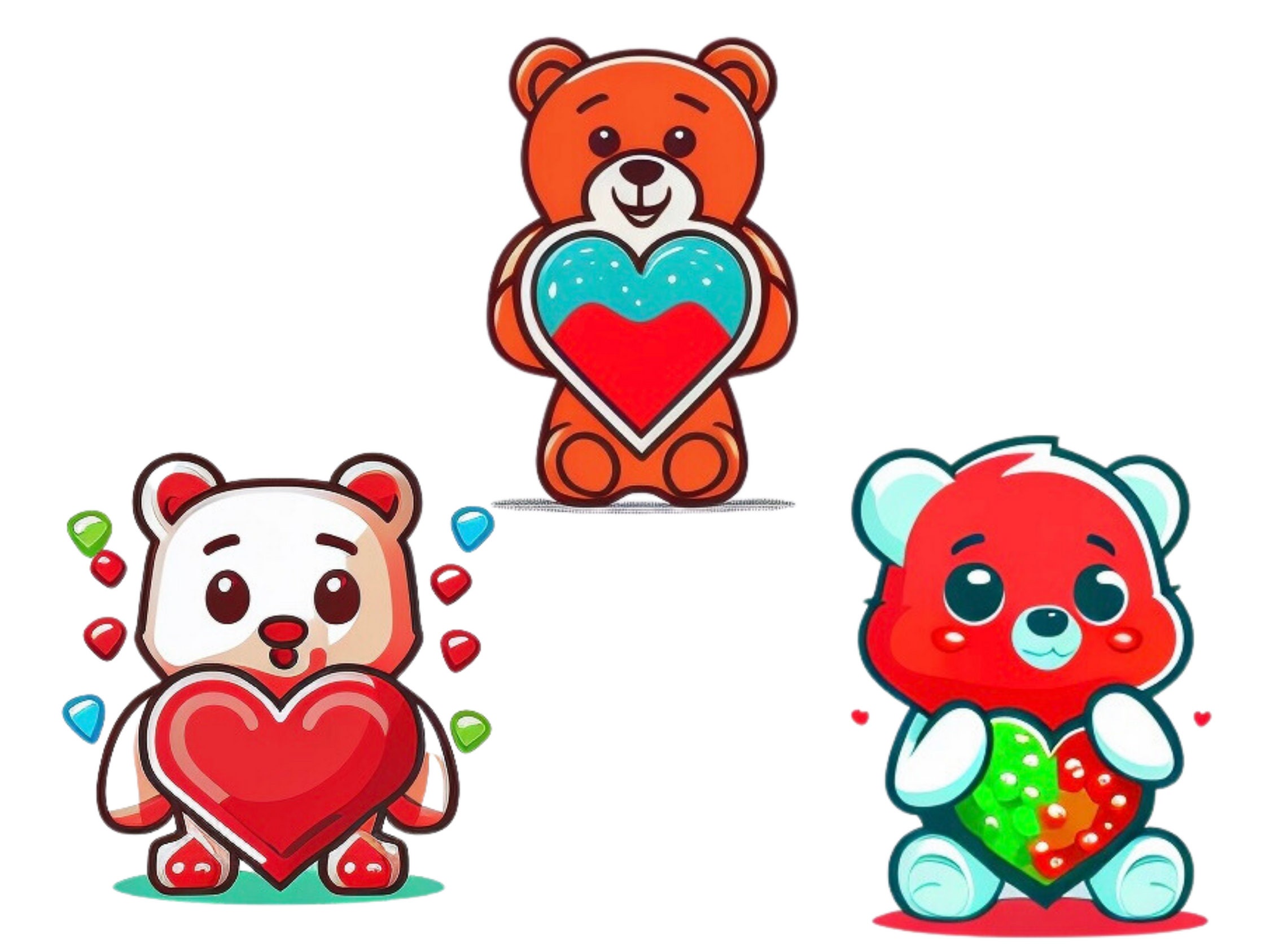 Cute Teddy Bear Holding Heart Emotes Twitch, Discord, Channel Point ...
