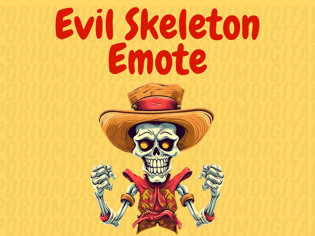 Evil Skeleton Emote, Skeleton With Hat Emote, Straw Hat Emote, Skull ...