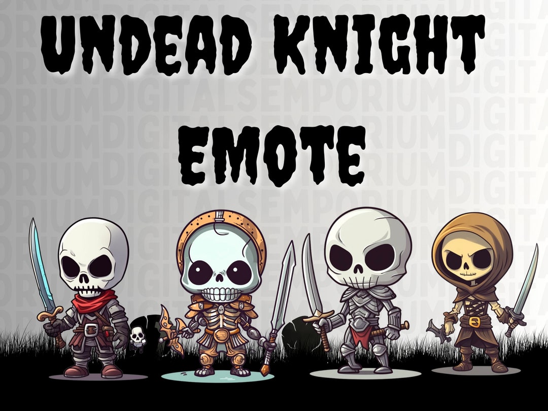 Undead Knight Emote,skeleton Knight Emote, Bone Emote, Chivalry Skull ...