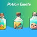 Cute Potion Bottle Emotes Twitch, Discord, Channel Point, Streamer ...