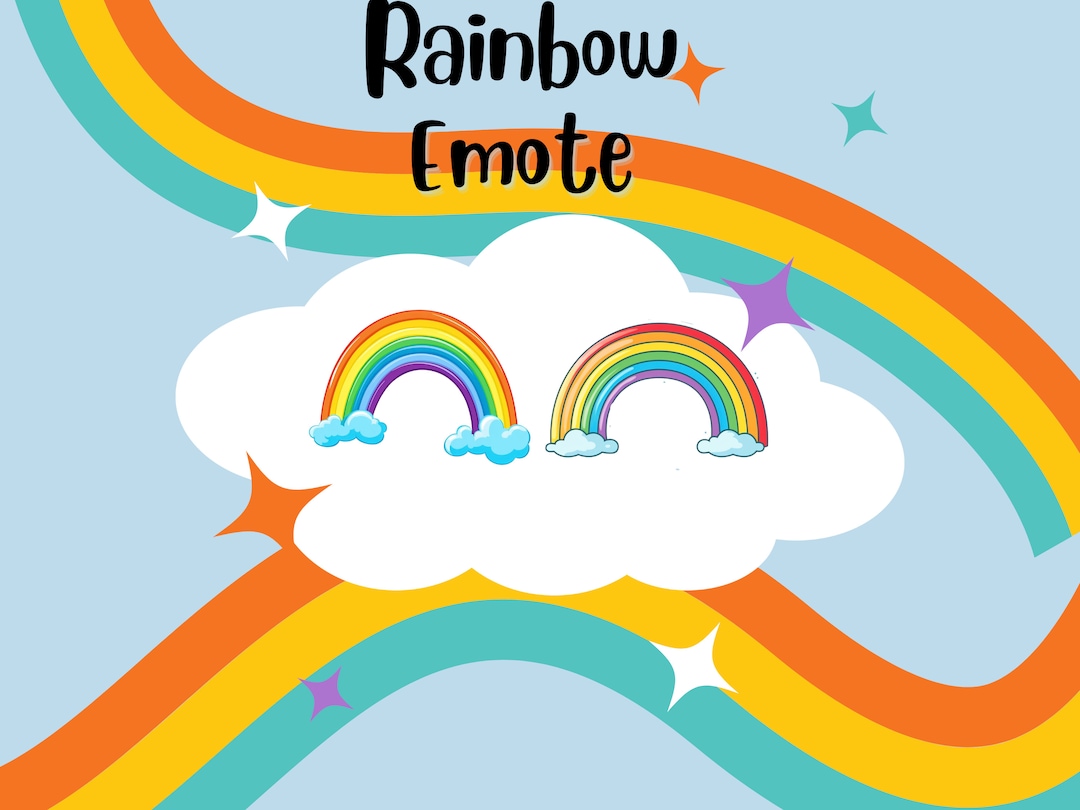 Cute Rainbow Emote Collection Twitch & Discord | Channel Points ...