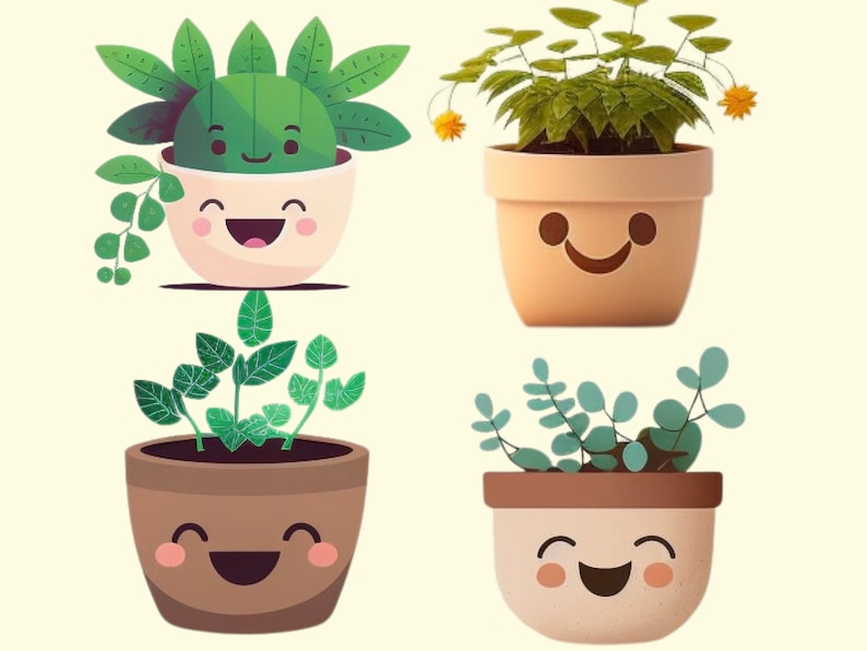 Chibi Potted Plant Emotes Twitch, Discord, Channel Point, Streamer ...
