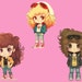 Chibi 90s Girl Emotes Twitch, Discord, Channel Point, Streamer, Emoji ...