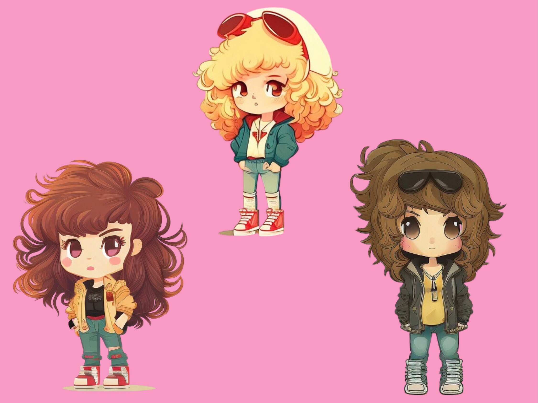 Chibi 90s Girl Emotes Twitch, Discord, Channel Point, Streamer, Emoji ...