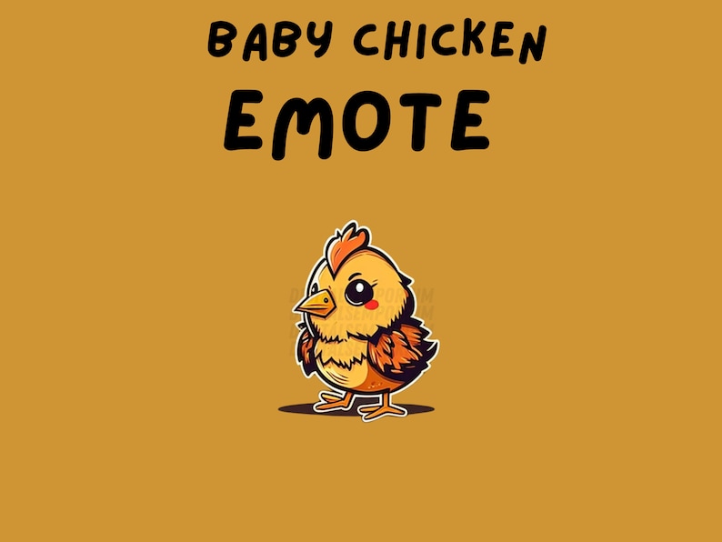 Cute Baby Chicken Emote Twitch & Discord Channel Points - Etsy