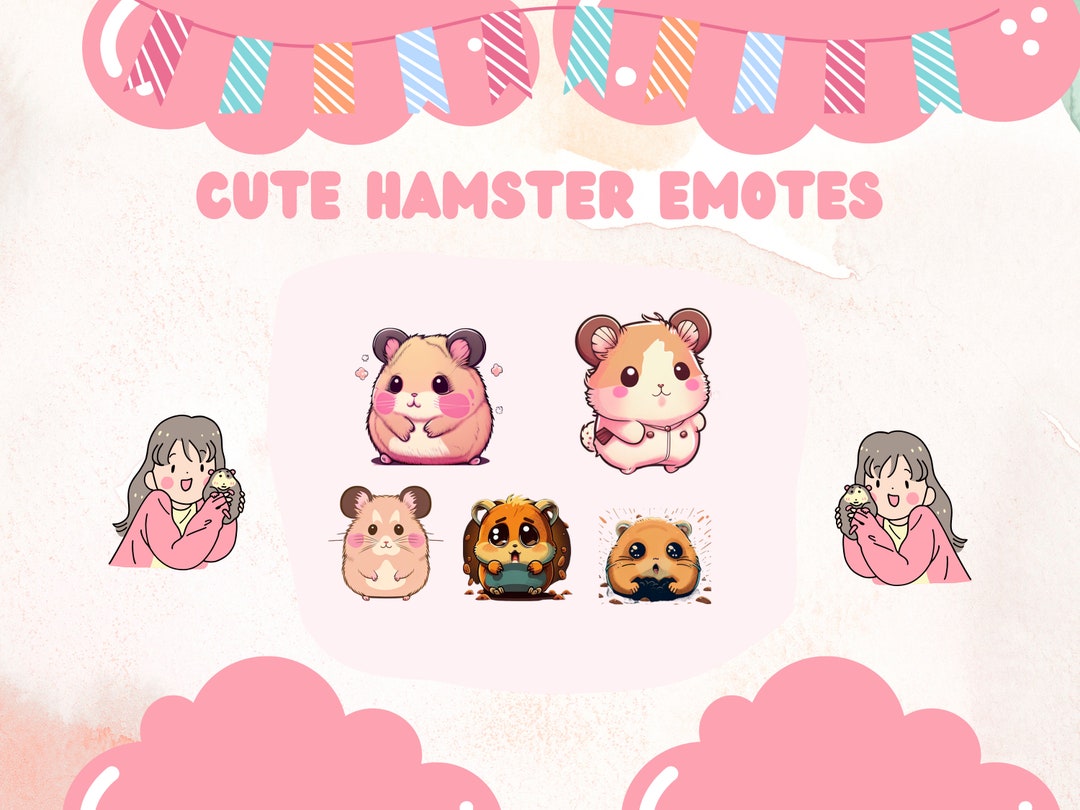 Happy Cute Hamster Twitch Emotes | Discord Emotes | Youtube Emotes ...