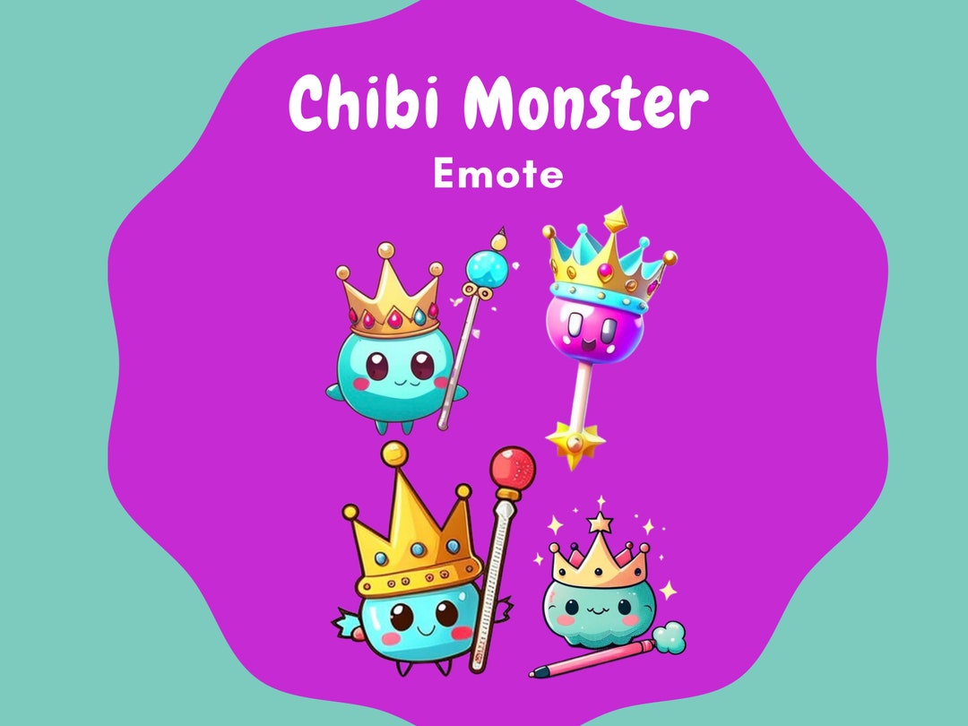 Chibi Cute Monster Emotes Twitch & Discord | Channel Points | Streamer ...