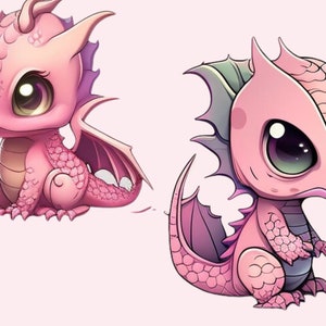 Cute Pink Dragon Emotes Twitch, Discord, Channel Point, Streamer, Emoji ...