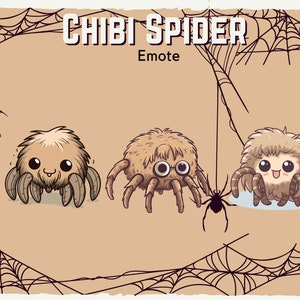 Cute Spider Emotes Twitch & Discord | Channel Points, Streamer, Emoji ...