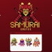 Chibi Kawaii Pixel Samurai Twitch Discord Mixer Youtube Emote/kawai ...