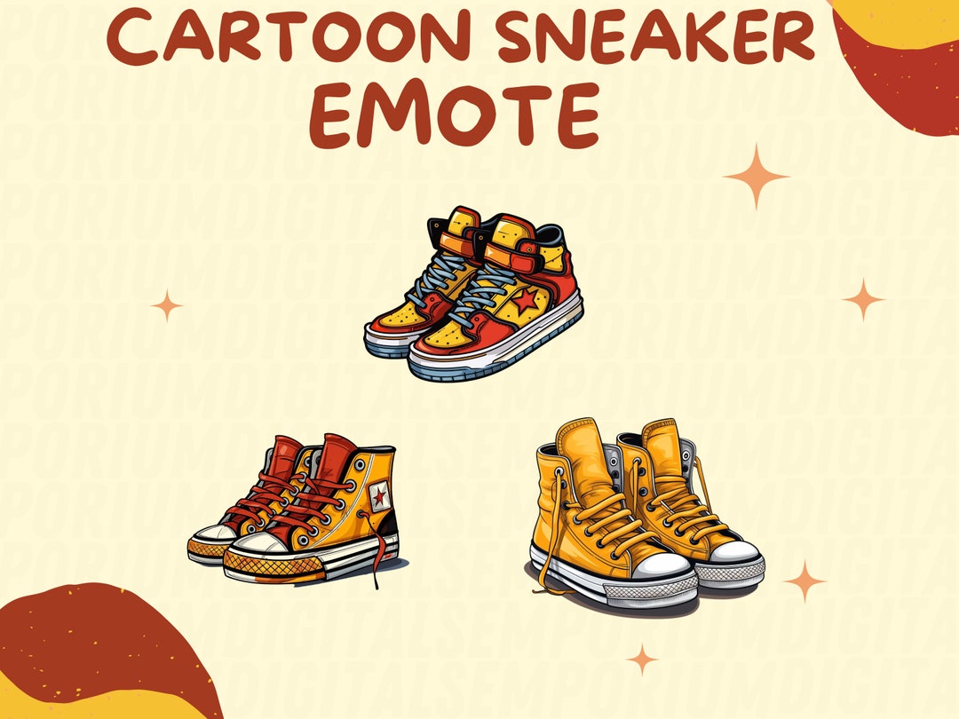 Cartoon Shoes Emote, Sneakers Emote, Shoe Lace Emote, Cartoon Emote ...