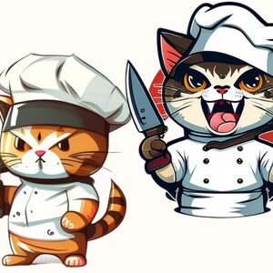 Cute Cat Chef Emotes Twitch, Discord, Channel Point, Streamer, Emoji ...