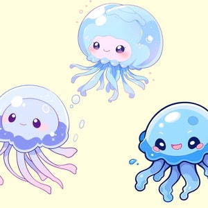 Chibi Jelly Fish Emotes Twitch, Discord, Channel Point, Streamer, Emoji ...