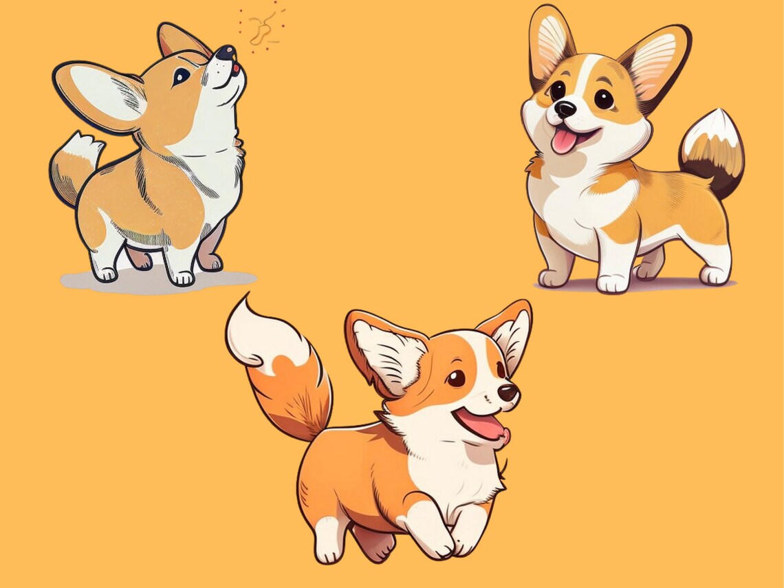 Chibi Corgi Emotes Twitch, Discord, Channel Point, Streamer, Emoji ...