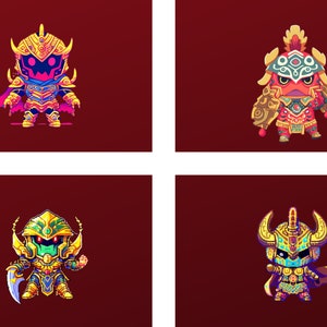 Chibi Kawaii Pixel Samurai Twitch Discord Mixer Youtube Emote/kawai ...