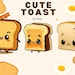 Cute Toast Twitch Emotes | Discord Emotes | Youtube Emotes | Facebook ...