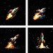 4x Pixel Space Ship/ Rocket Twitch Emotes | Discord Emotes | Youtube ...